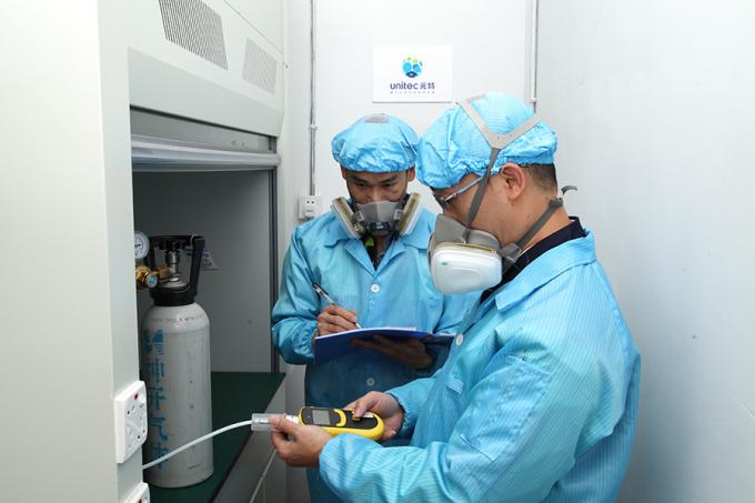 ATEX CE 100ppm NH3 Ammonia Detektor Gas Beracun Meteran Gas Amonia Genggam